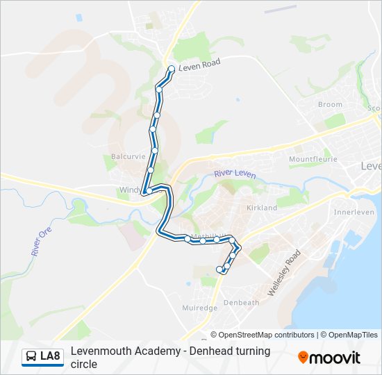 LA8 Route: Schedules, Stops & Maps - Buckhaven (Updated)