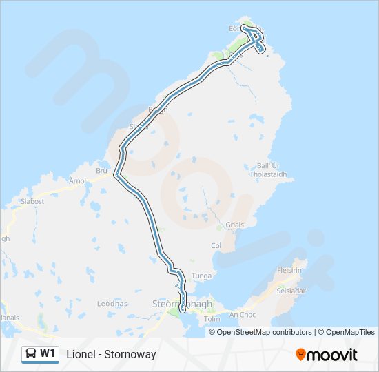 w1 Route: Schedules, Stops & Maps - Lionel (Updated)