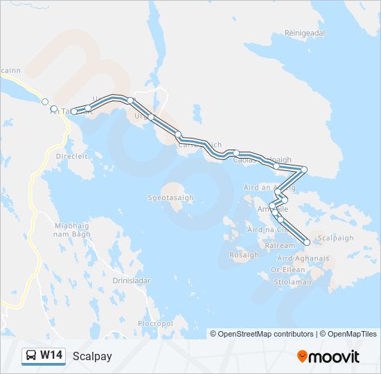 w14 Route: Schedules, Stops & Maps - Scalpay (Updated)
