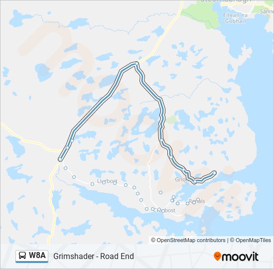 w8a Route: Schedules, Stops & Maps - Leurbost (Updated)