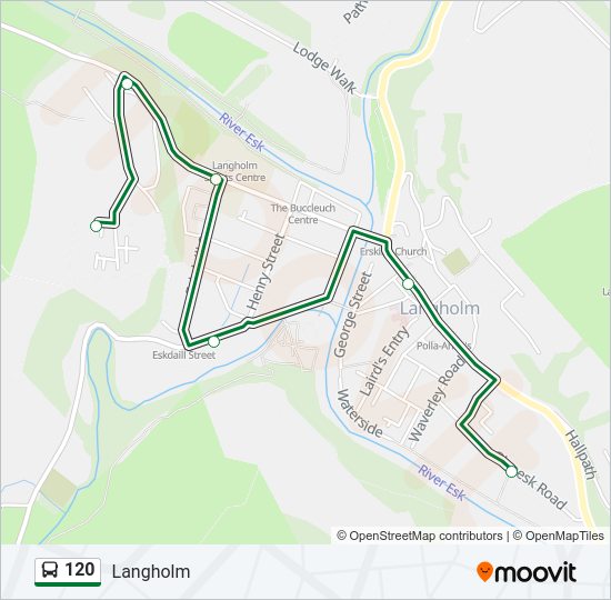 120 Route: Schedules, Stops & Maps - Langholm (Updated)