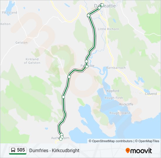 505 Route: Schedules, Stops & Maps - Auchencairn (Updated)