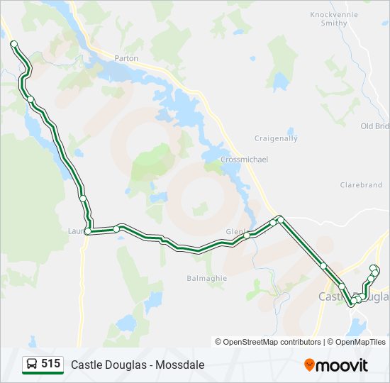 515 Route: Schedules, Stops & Maps - Castle Douglas (Updated)