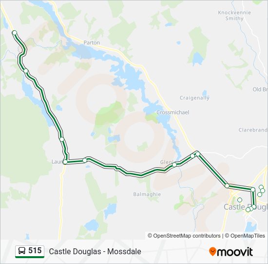 515 Route: Schedules, Stops & Maps - Castle Douglas (Updated)
