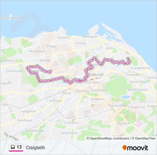 13 Route: Schedules, Stops & Maps - Craigleith (Updated)