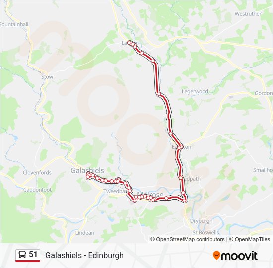 51 Route: Schedules, Stops & Maps - Lauder (Updated)