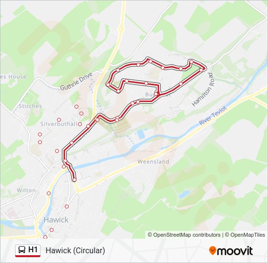 H1 Route: Schedules, Stops & Maps - Hawick (Updated)