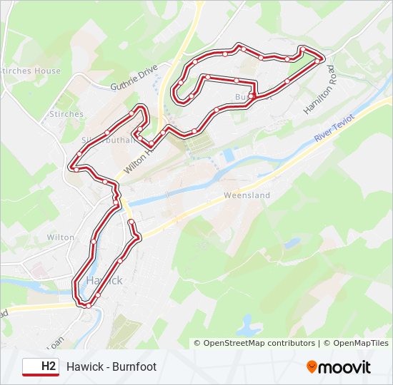 h2 Route: Schedules, Stops & Maps - Burnfoot (Updated)