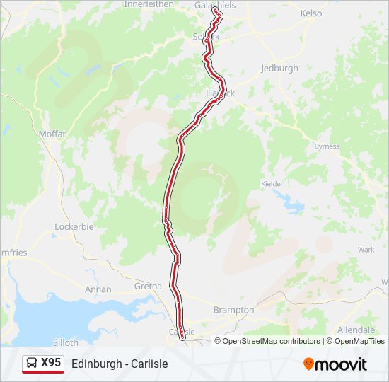 x95 Route: Schedules, Stops & Maps - Galashiels (Updated)