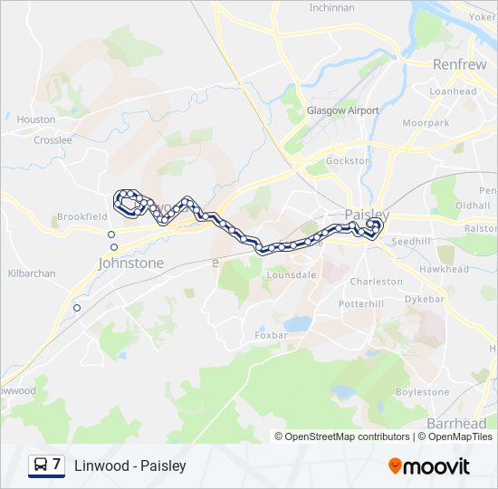 7 Route: Schedules, Stops & Maps - Paisley (Updated)