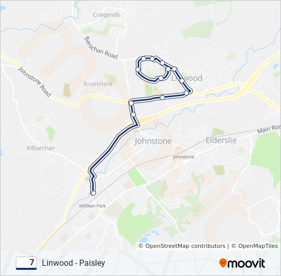 7 Route: Schedules, Stops & Maps - Johnstone (Updated)