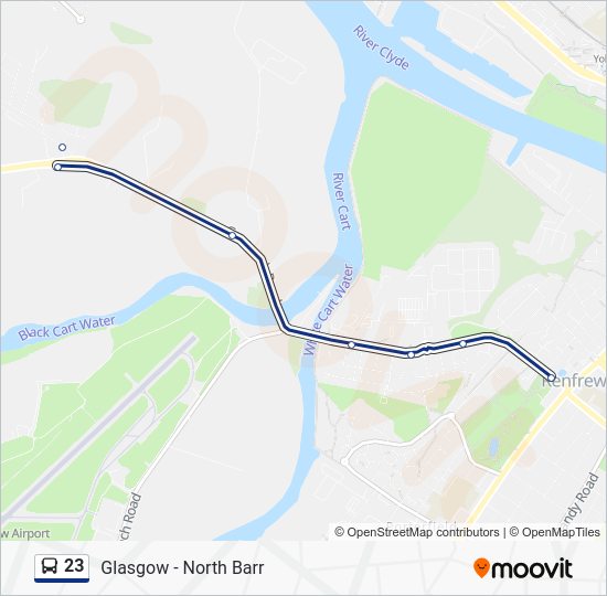 23 Route: Schedules, Stops & Maps - Inchinnan (Updated)