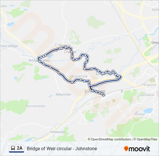 2a Route: Schedules, Stops & Maps - Johnstone (Updated)