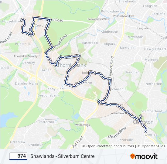 374 Route: Schedules, Stops & Maps - Stamperland (Updated)