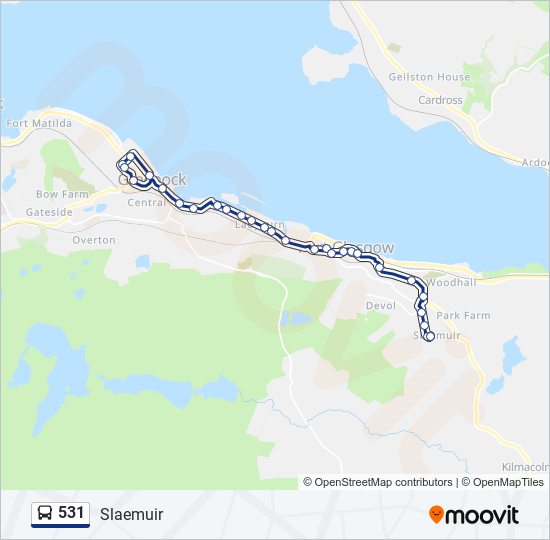 531 Route: Schedules, Stops & Maps - Slaemuir (Updated)