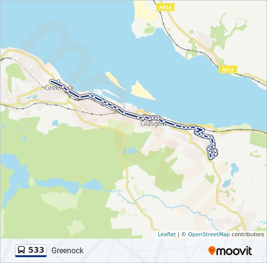 533 Route: Schedules, Stops & Maps - Greenock