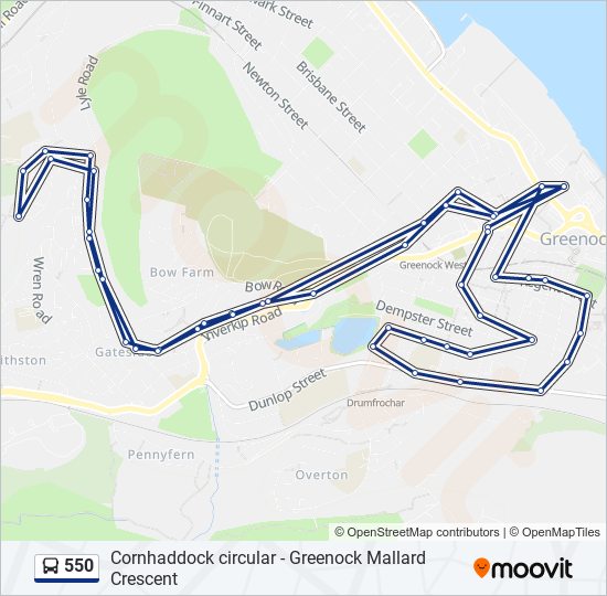 550 Route: Schedules, Stops & Maps - Bow Hill (Updated)