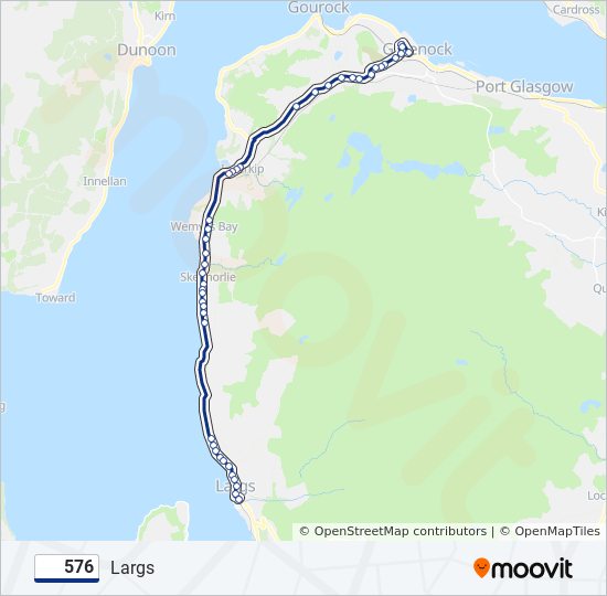 576 Route: Schedules, Stops & Maps - Largs (Updated)