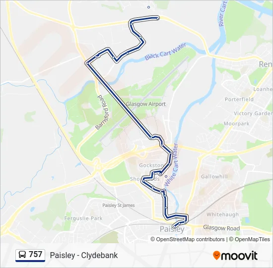 757 Route: Schedules, Stops & Maps - Paisley (Updated)