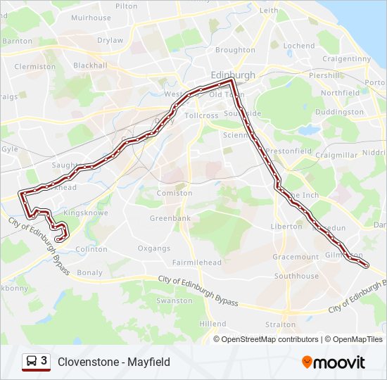 3 Route: Schedules, Stops & Maps - Gilmerton (Updated)