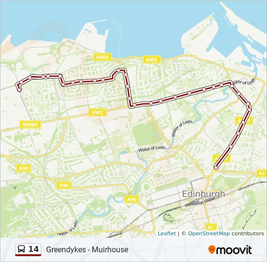 14 Route: Schedules, Stops & Maps - Hillside