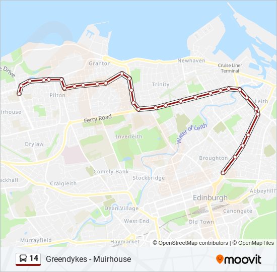 14 Route: Schedules, Stops & Maps - Broughton (Updated)