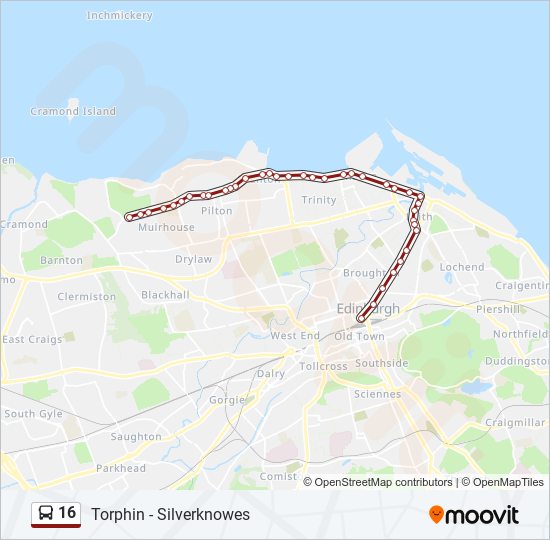 16 Route: Schedules, Stops & Maps - Edinburgh (Updated)