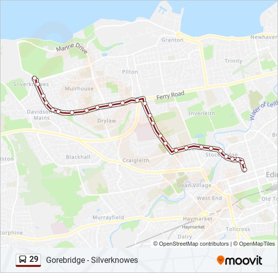 29 Route: Schedules, Stops & Maps - New Town (Updated)