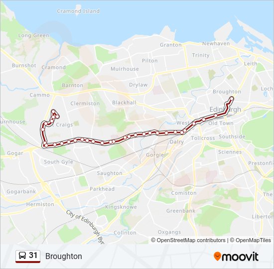 31 Route: Schedules, Stops & Maps - Broughton (Updated)