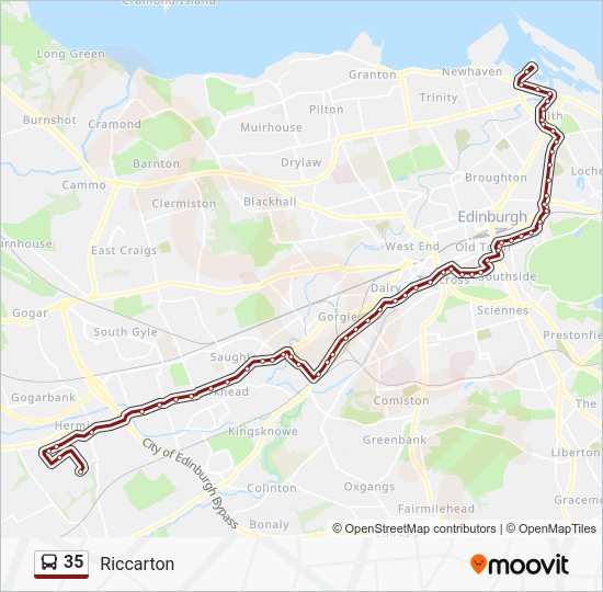 35 Route: Schedules, Stops & Maps - Riccarton (Updated)
