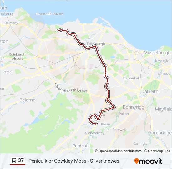 37 Route: Schedules, Stops & Maps - Bush Estate (Updated)