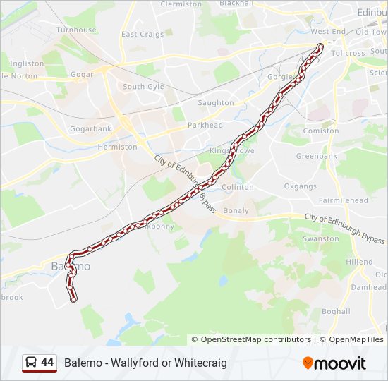 44 Route: Schedules, Stops & Maps - Haymarket (Updated)