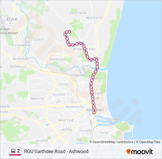 2 Route: Schedules, Stops & Maps - Aberdeen (Updated)