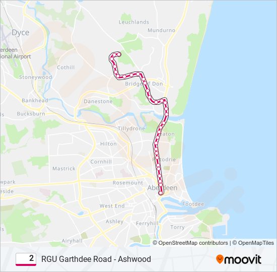 2 Route: Schedules, Stops & Maps - Aberdeen (Updated)
