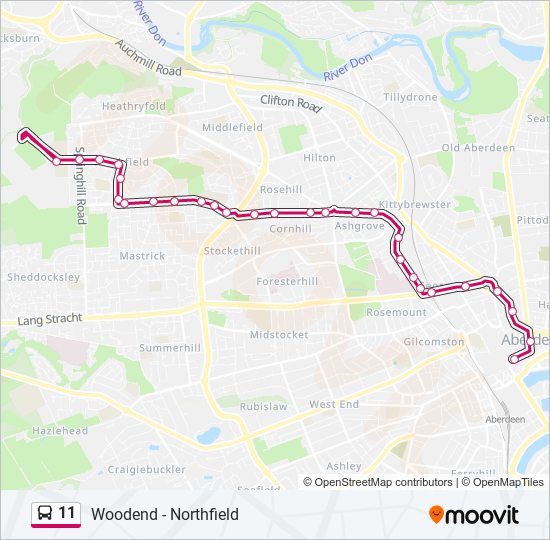 11 Route: Schedules, Stops & Maps - Aberdeen (Updated)