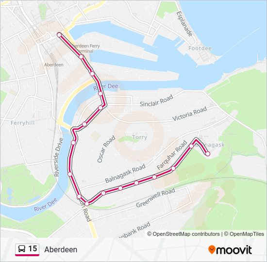 15 Route: Schedules, Stops & Maps - Aberdeen (Updated)