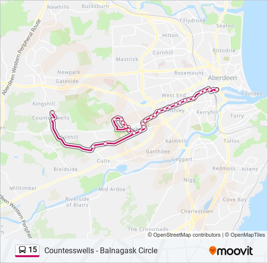 15 Route: Schedules, Stops & Maps - Aberdeen (Updated)
