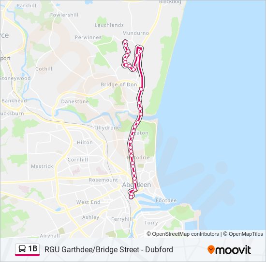 1b Route: Schedules, Stops & Maps - Aberdeen (Updated)
