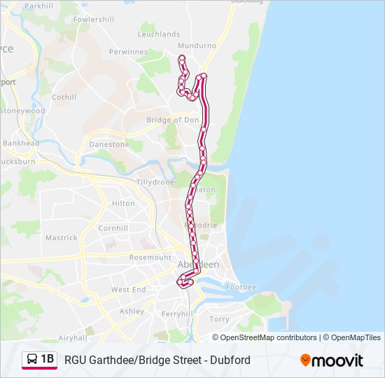 1b Route: Schedules, Stops & Maps - Bridge Of Don (Updated)