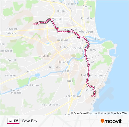 3a Route: Schedules, Stops & Maps - Cove Bay (Updated)