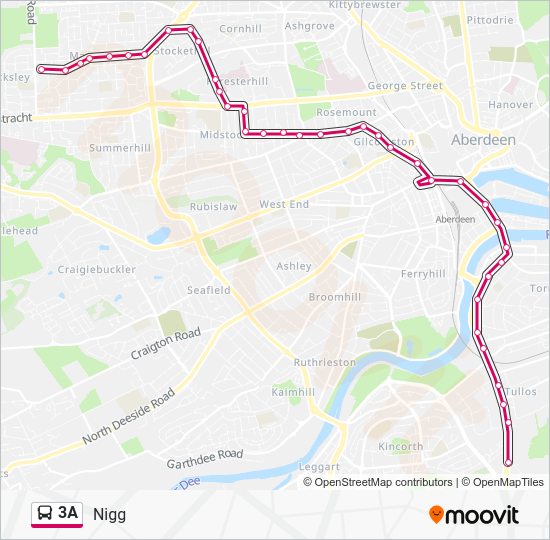 3A Route: Schedules, Stops & Maps - Nigg (Updated)