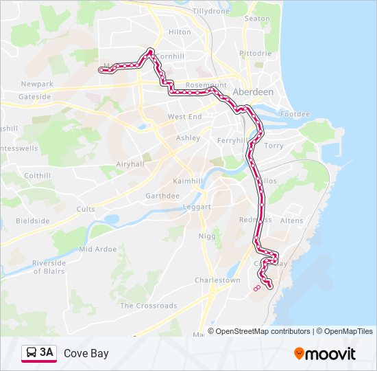 3a Route: Schedules, Stops & Maps - Cove Bay (Updated)
