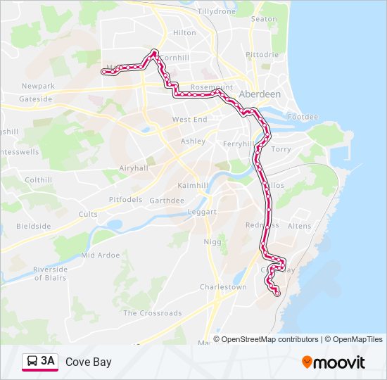 3a Route: Schedules, Stops & Maps - Cove Bay (Updated)