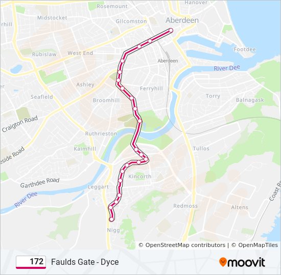 172 Route: Schedules, Stops & Maps - Aberdeen (Updated)