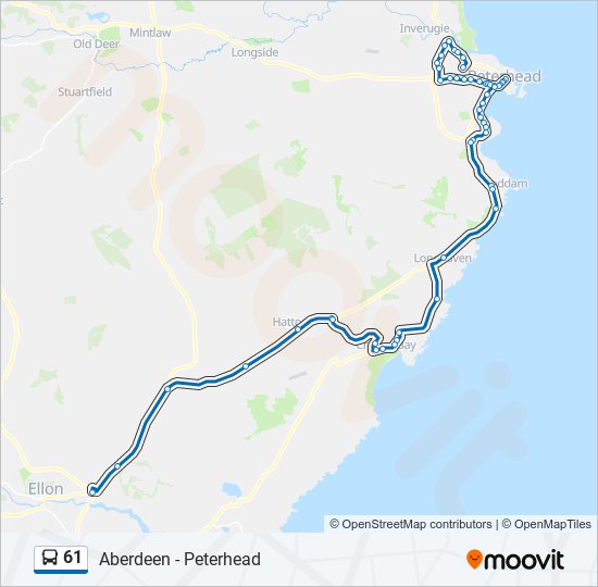 61 Route: Schedules, Stops & Maps - Ellon (Updated)