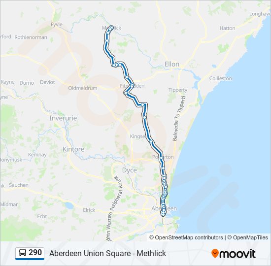 290 Route: Schedules, Stops & Maps - Aberdeen (Updated)