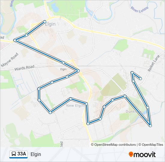 33a Route: Schedules, Stops & Maps - Elgin (Updated)