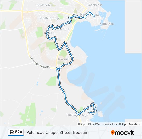 82a Route: Schedules, Stops & Maps - Peterhead (Updated)