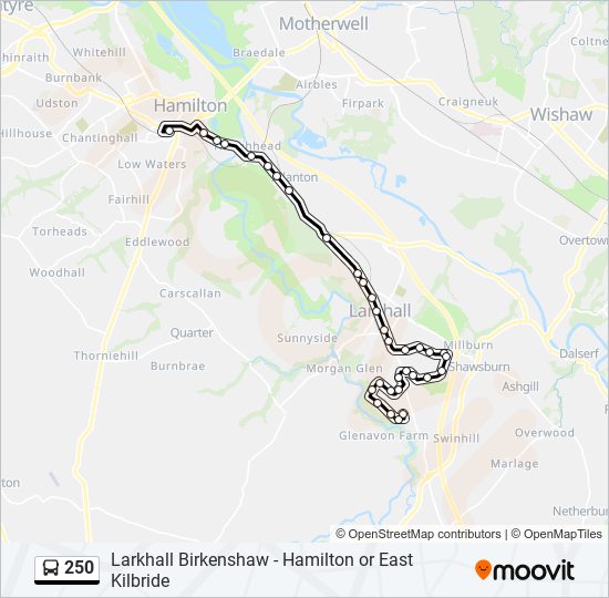 250 Route: Schedules, Stops & Maps - Hamilton (Updated)