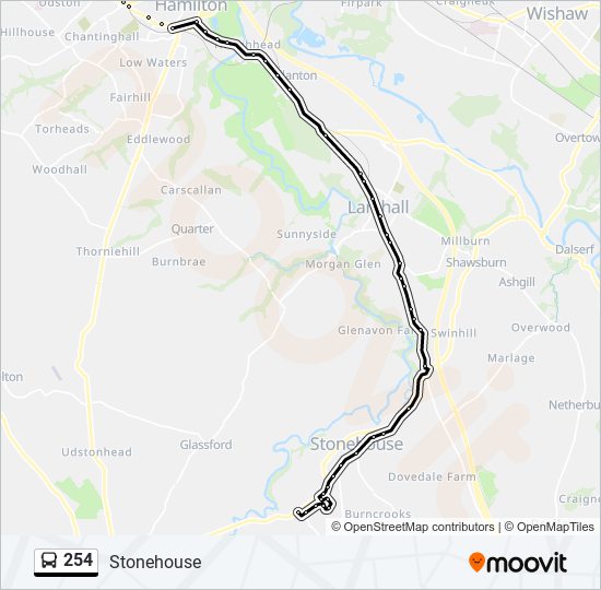 254 Route: Schedules, Stops & Maps - Stonehouse (Updated)